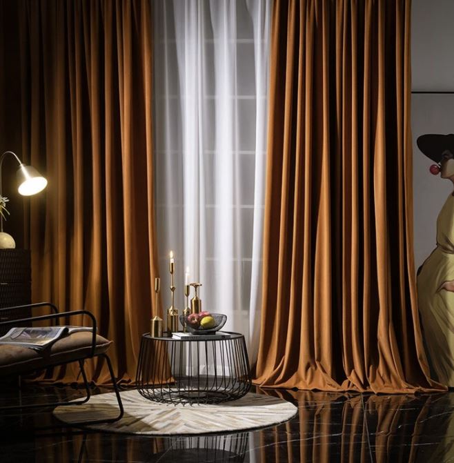 Earth Tone Curtains HÖEM Carro Abstract Curtains