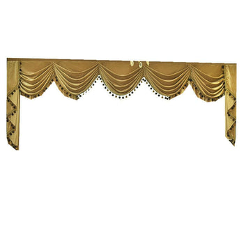 Rémy European Royal Velvet Valance - Gold – Discover Curtains