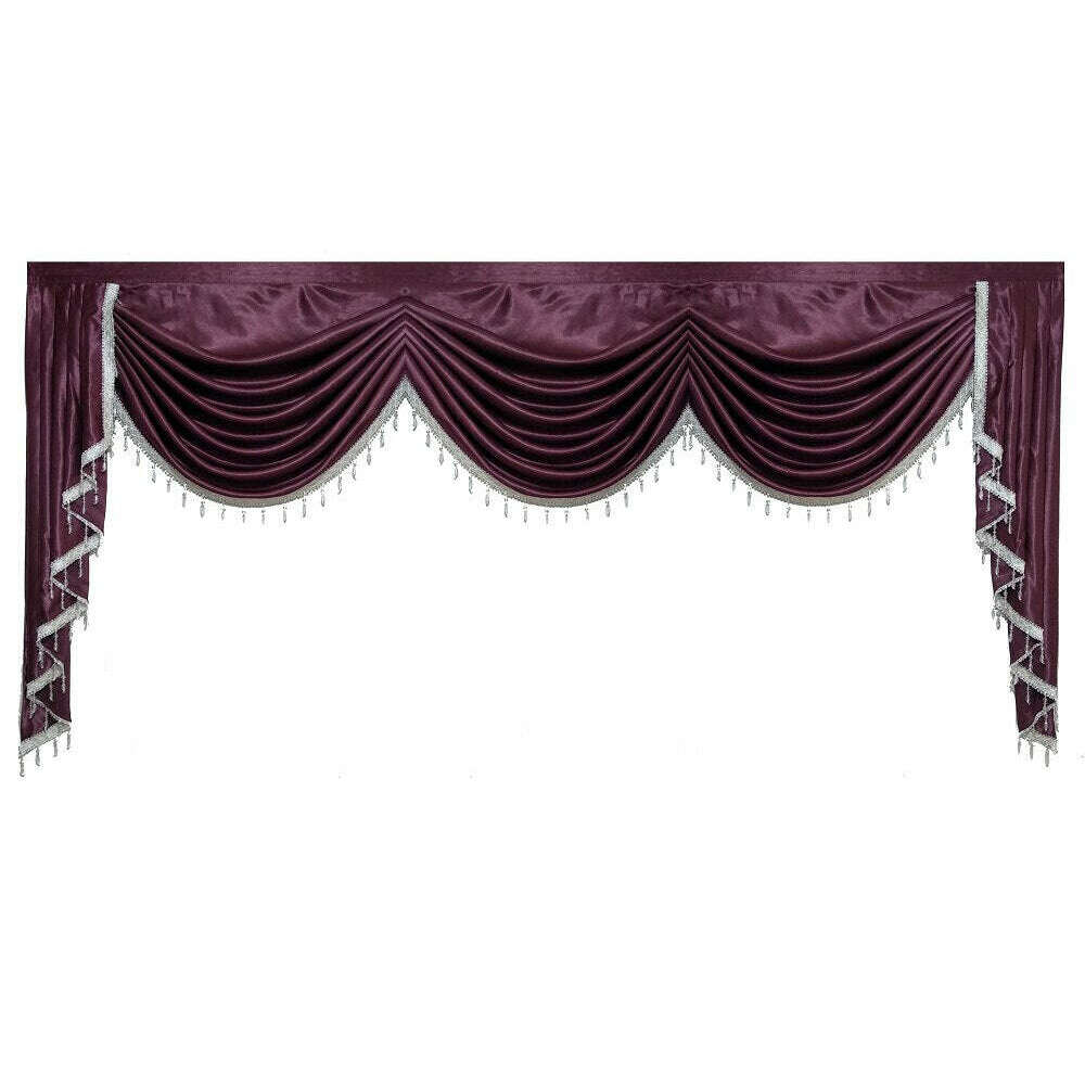 Rémy Luxury European Velvet Valance- Purple – Discover Curtains